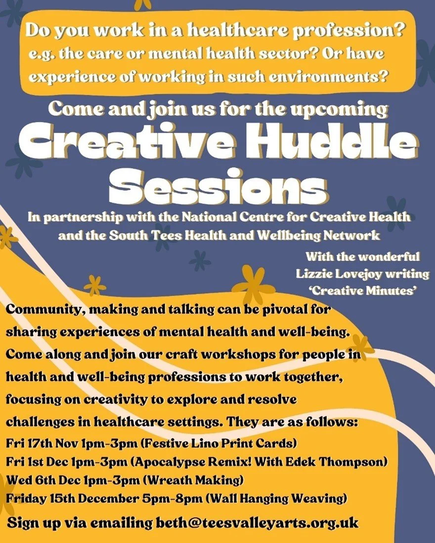 Creative Huddles - What are they, then? — South Tees Wellbeing Network