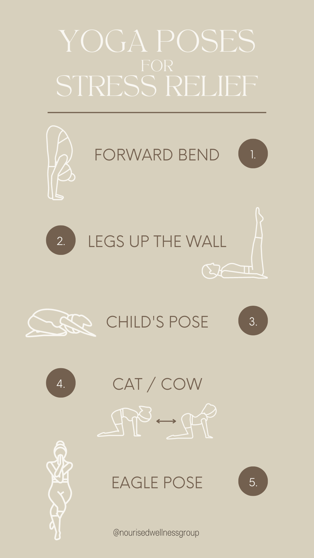 Yoga Poses for Stress Relief — Nourished Wellness Group