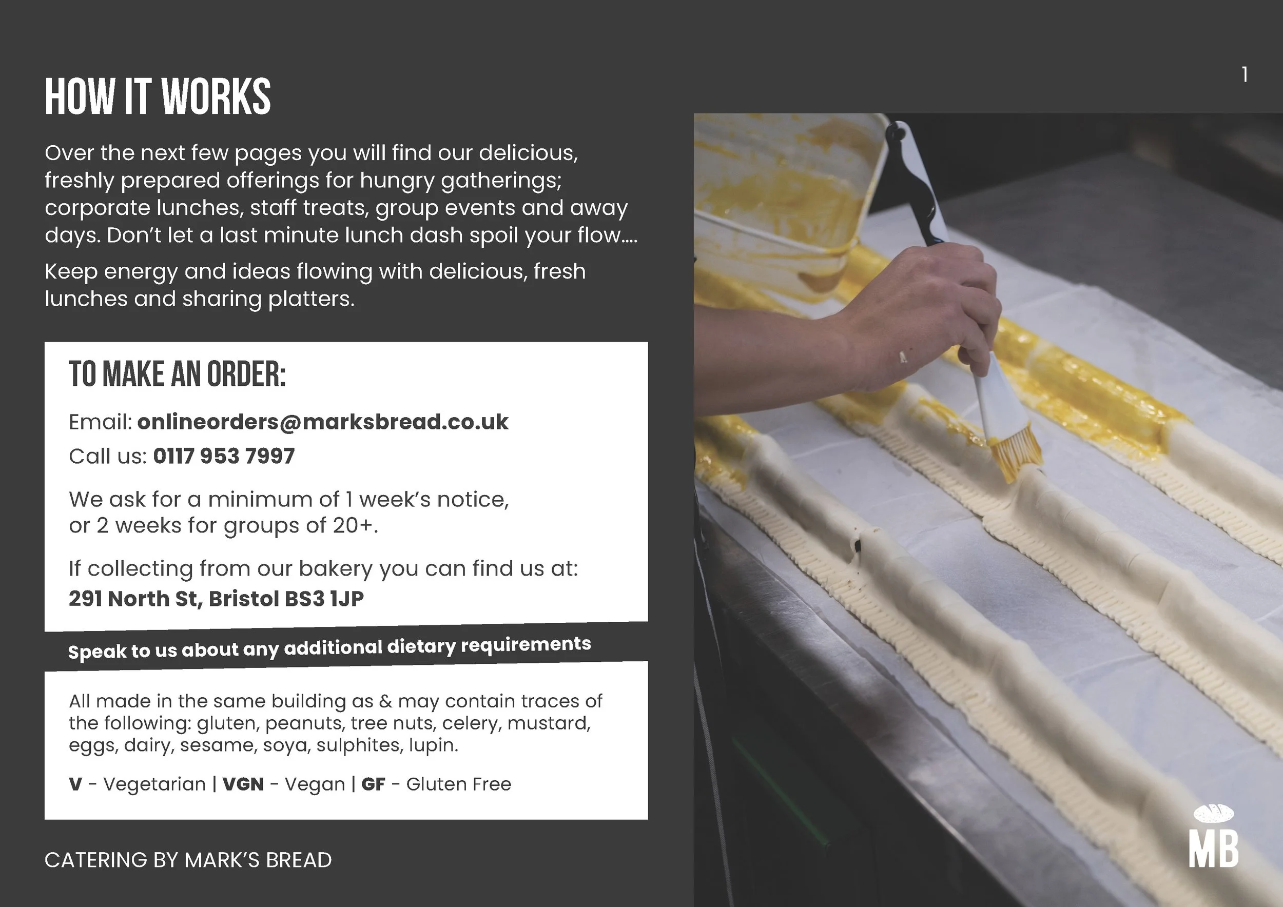 Catering + Corporate Lunches — Mark's Bread