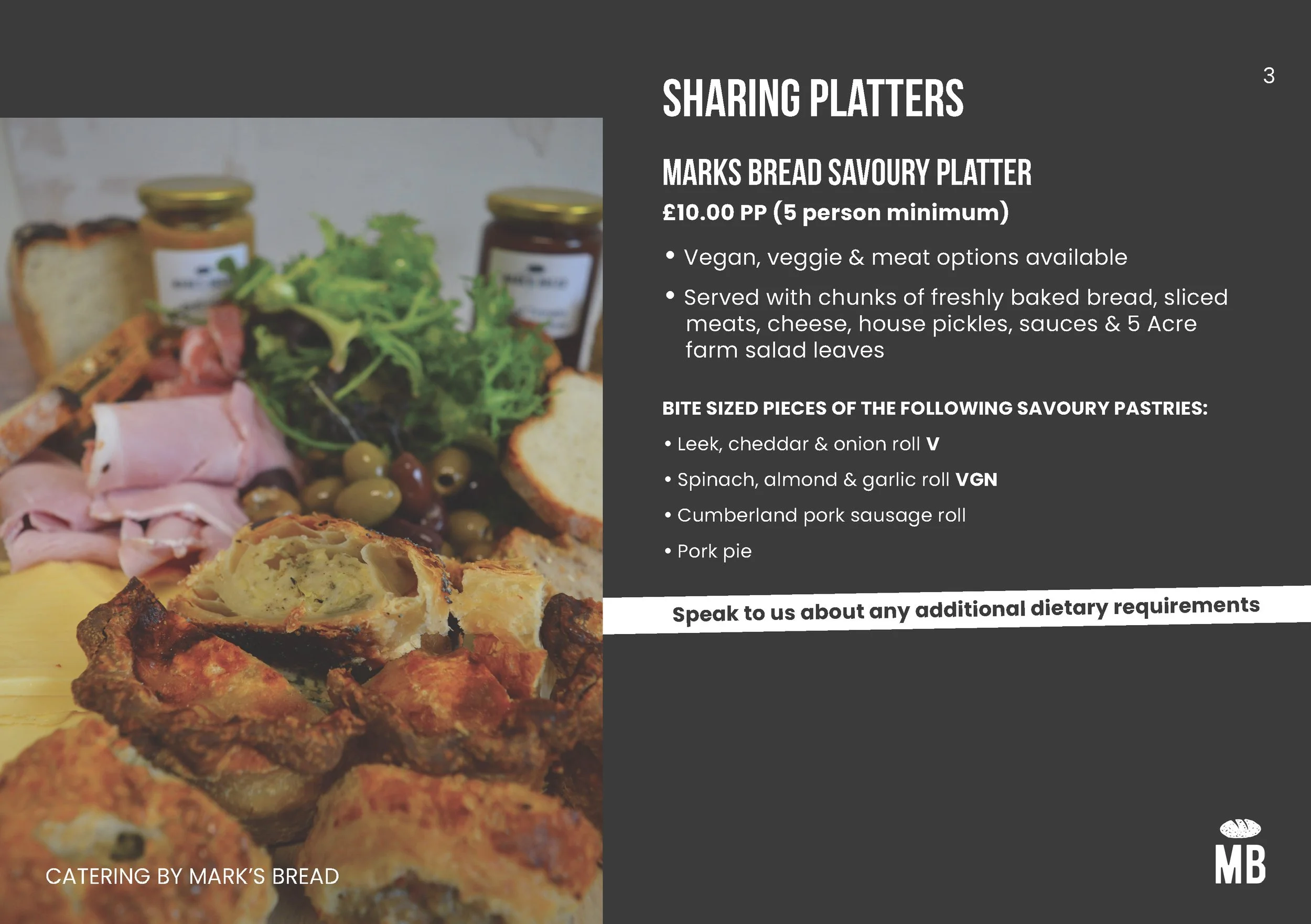 Catering + Corporate Lunches — Mark's Bread