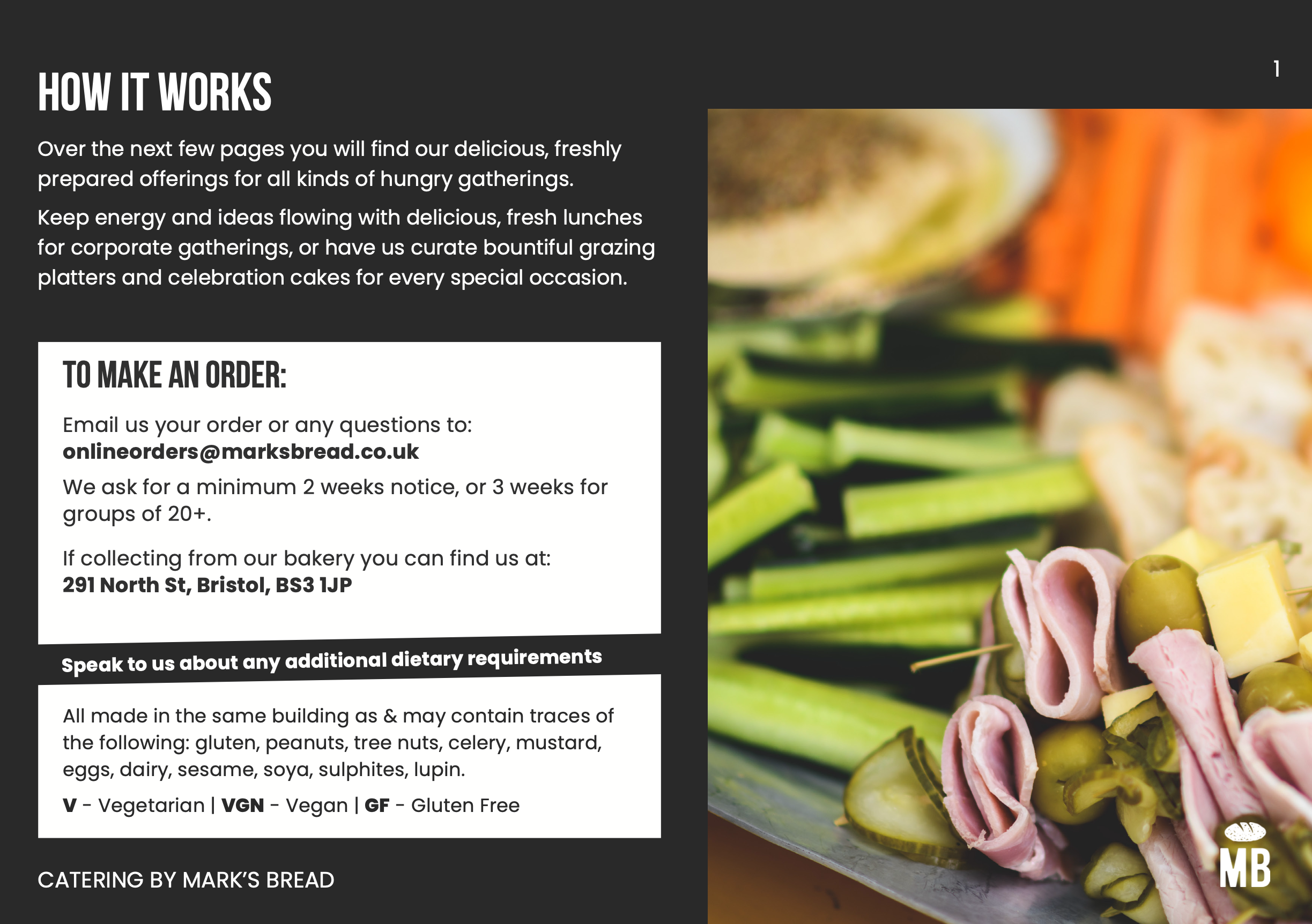 Catering + Corporate Lunches — Mark's Bread