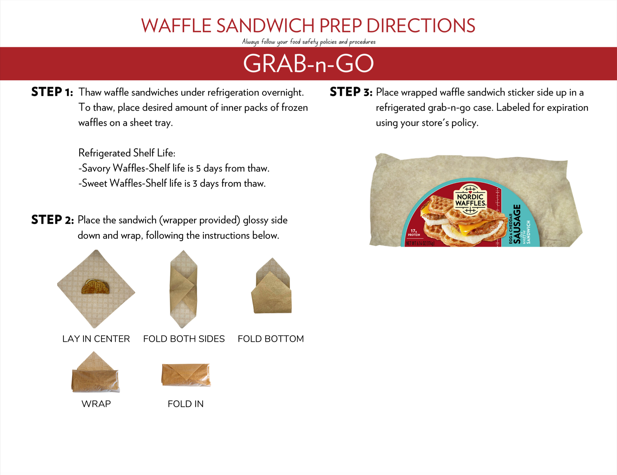 Nordic Waffles - Single Serve Waffle Sandwiches