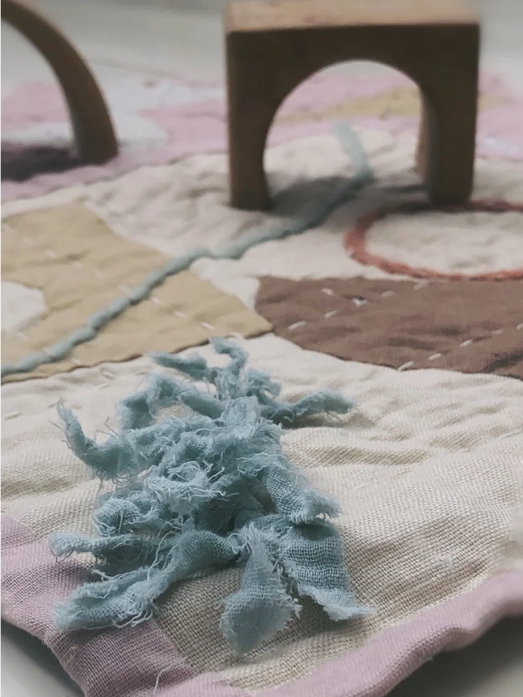 Topple Quilt - Muted — Rebekah Johnston Textile Artist
