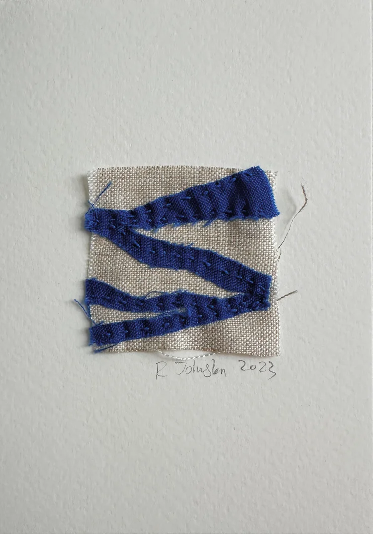 A4 mounted patchwork 4 — Rebekah Johnston Textile Artist