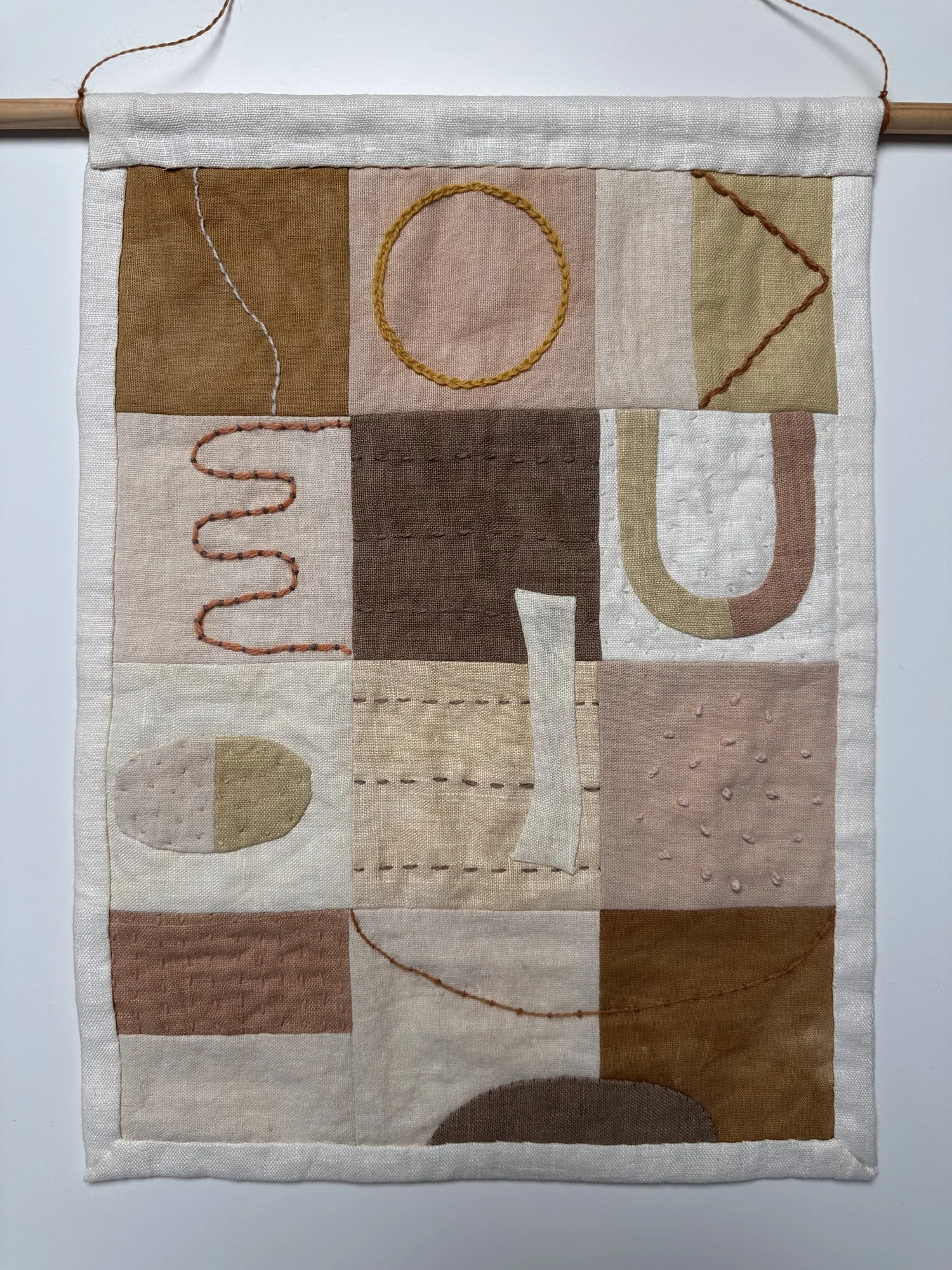 Topple Quilt - Muted — Rebekah Johnston Textile Artist
