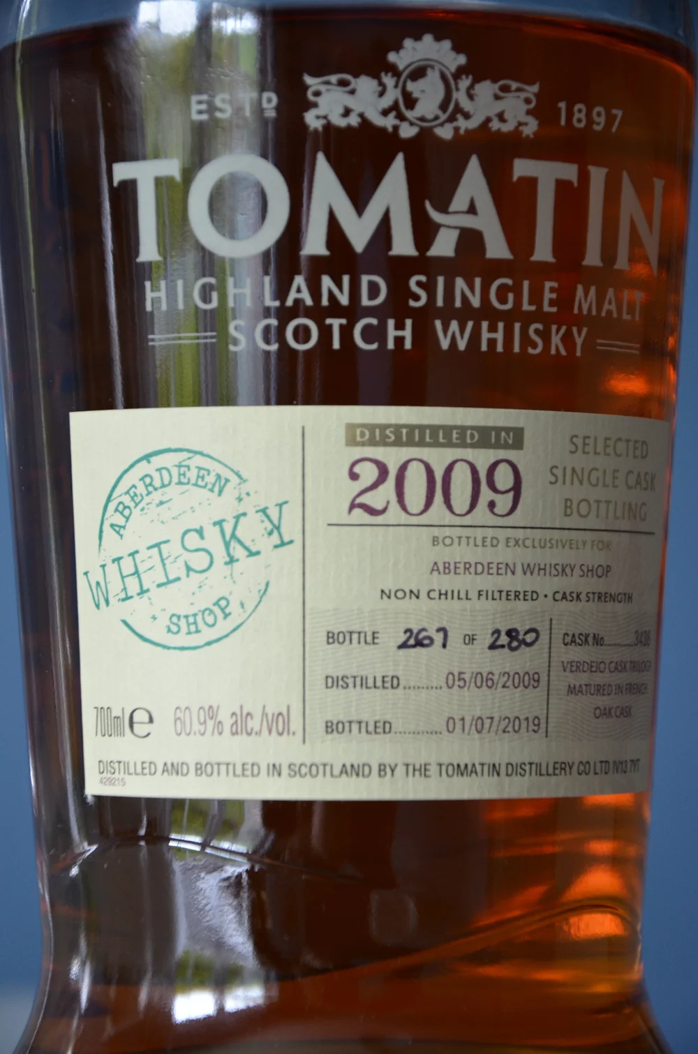 Tomatin Single Cask 2009 — Dramface