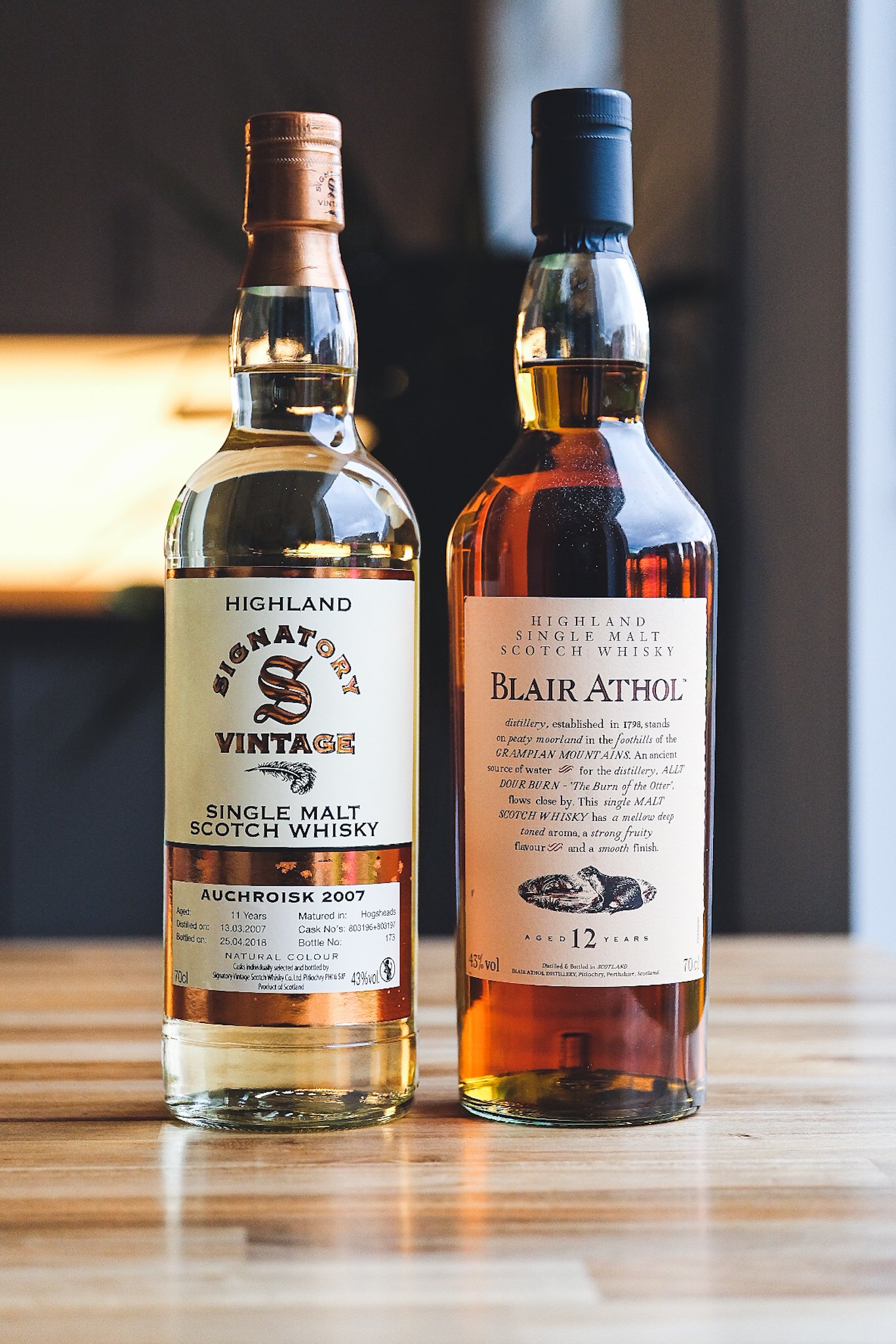 Blair Athol 12yo vs Signatory Auchroisk — DRAMFACE