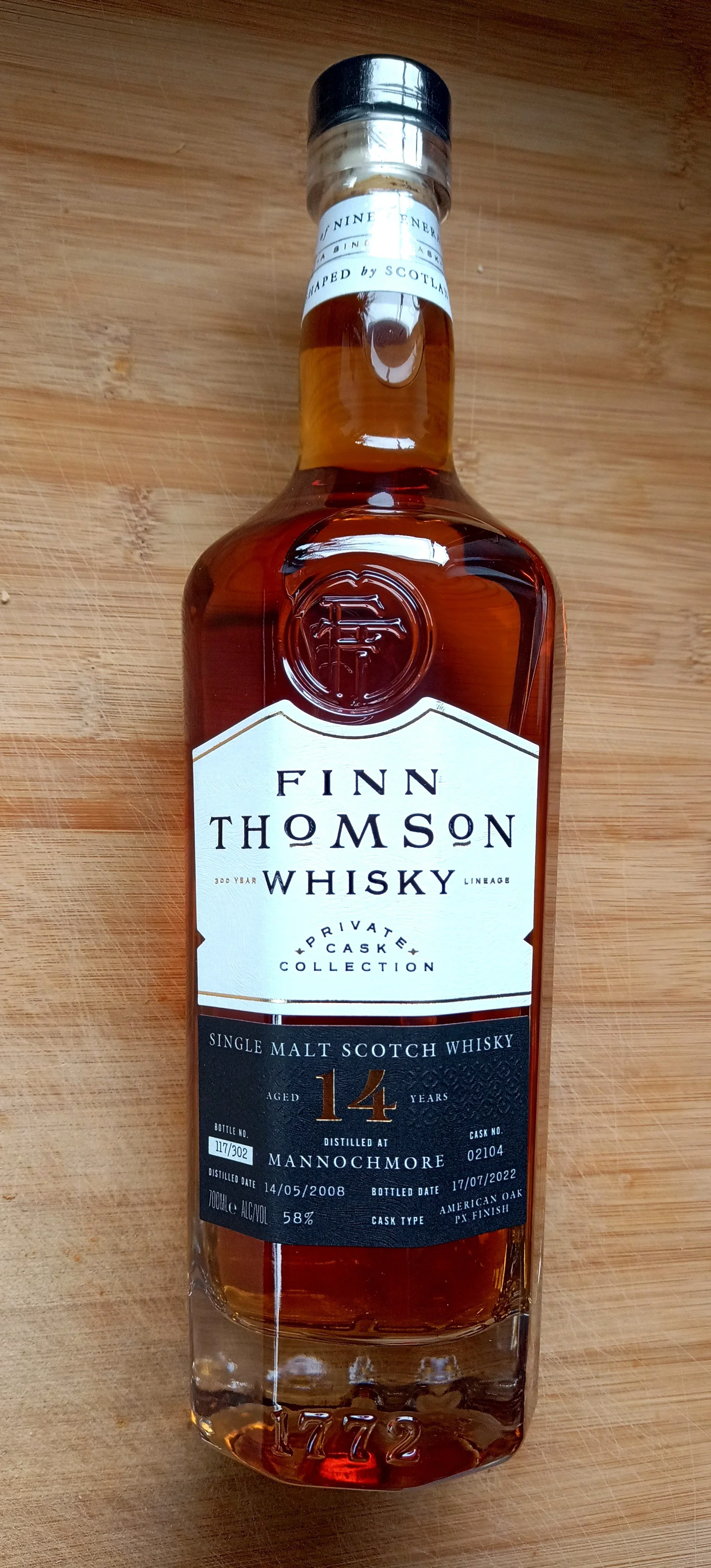Finn Thomson Mannochmore 14yo PX Finish — Dramface