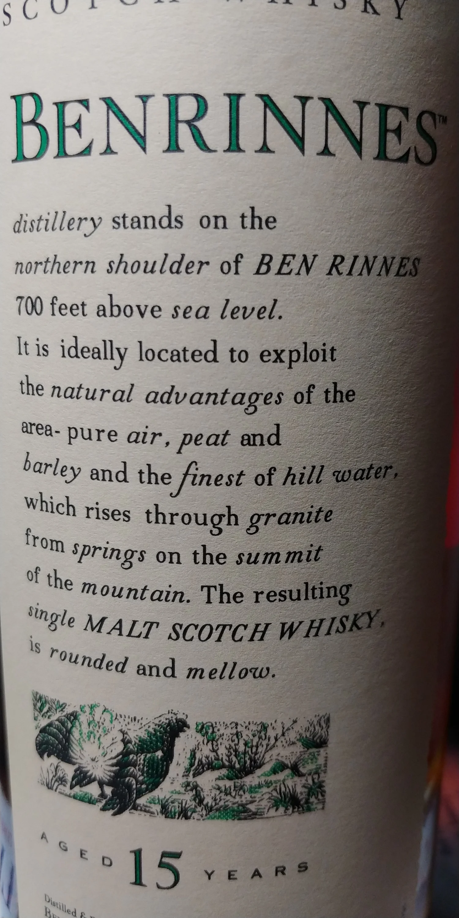 Benrinnes Flora & Fauna 15yo — Dramface