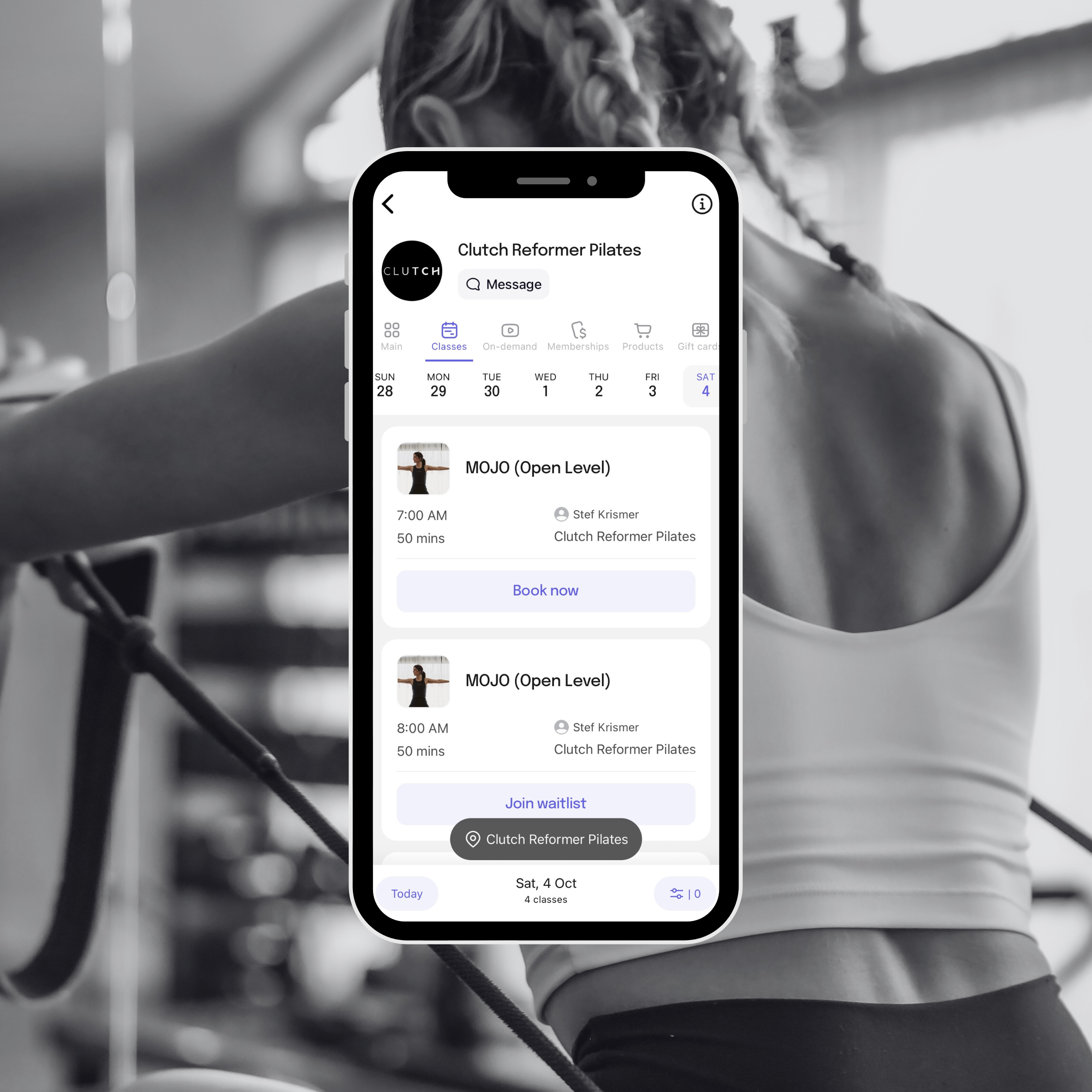 Clutch Reformer Pilates Queenstown // Modern & Dynamic Reformer Pilates