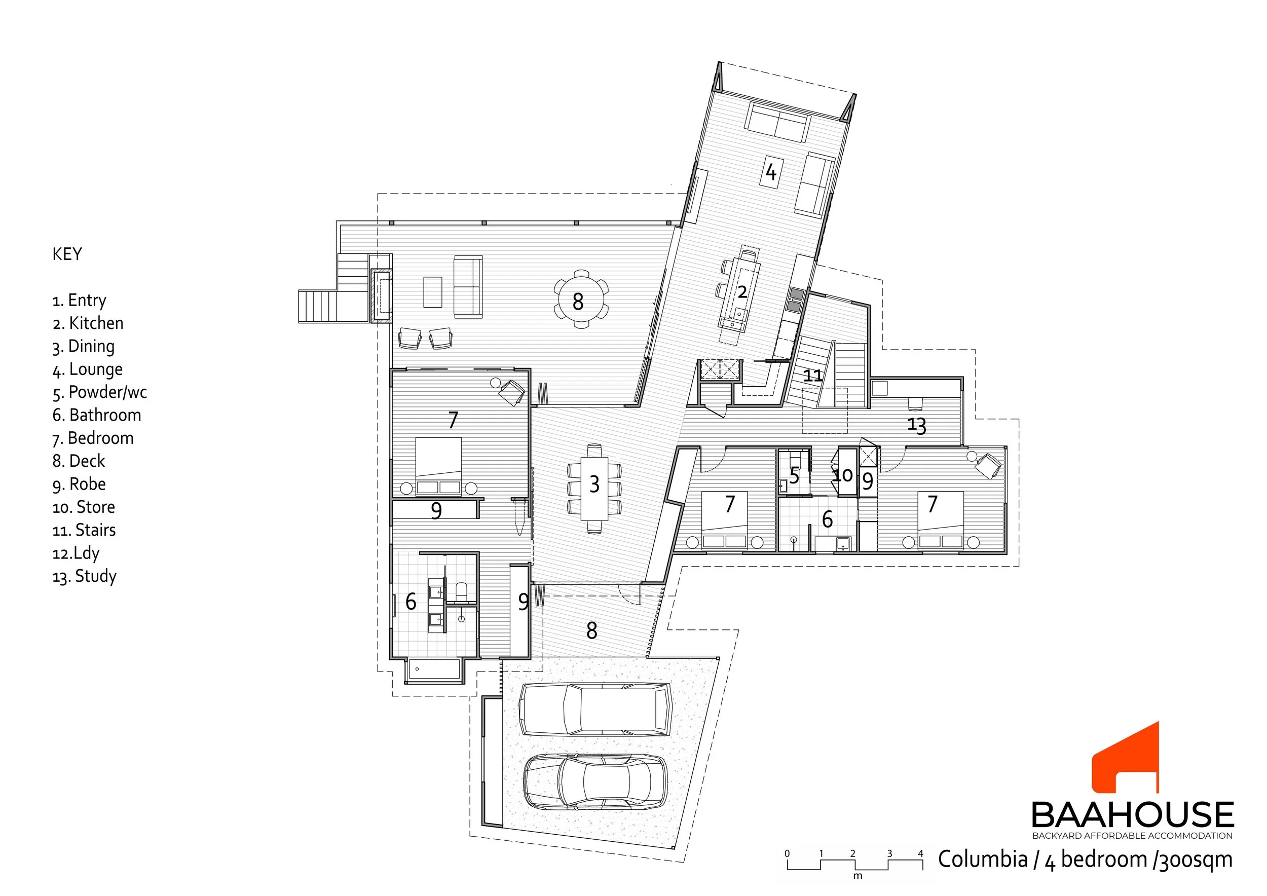 COLUMBIA (4 BEDROOM, 270SQM) — BAAHOUSE Architecture