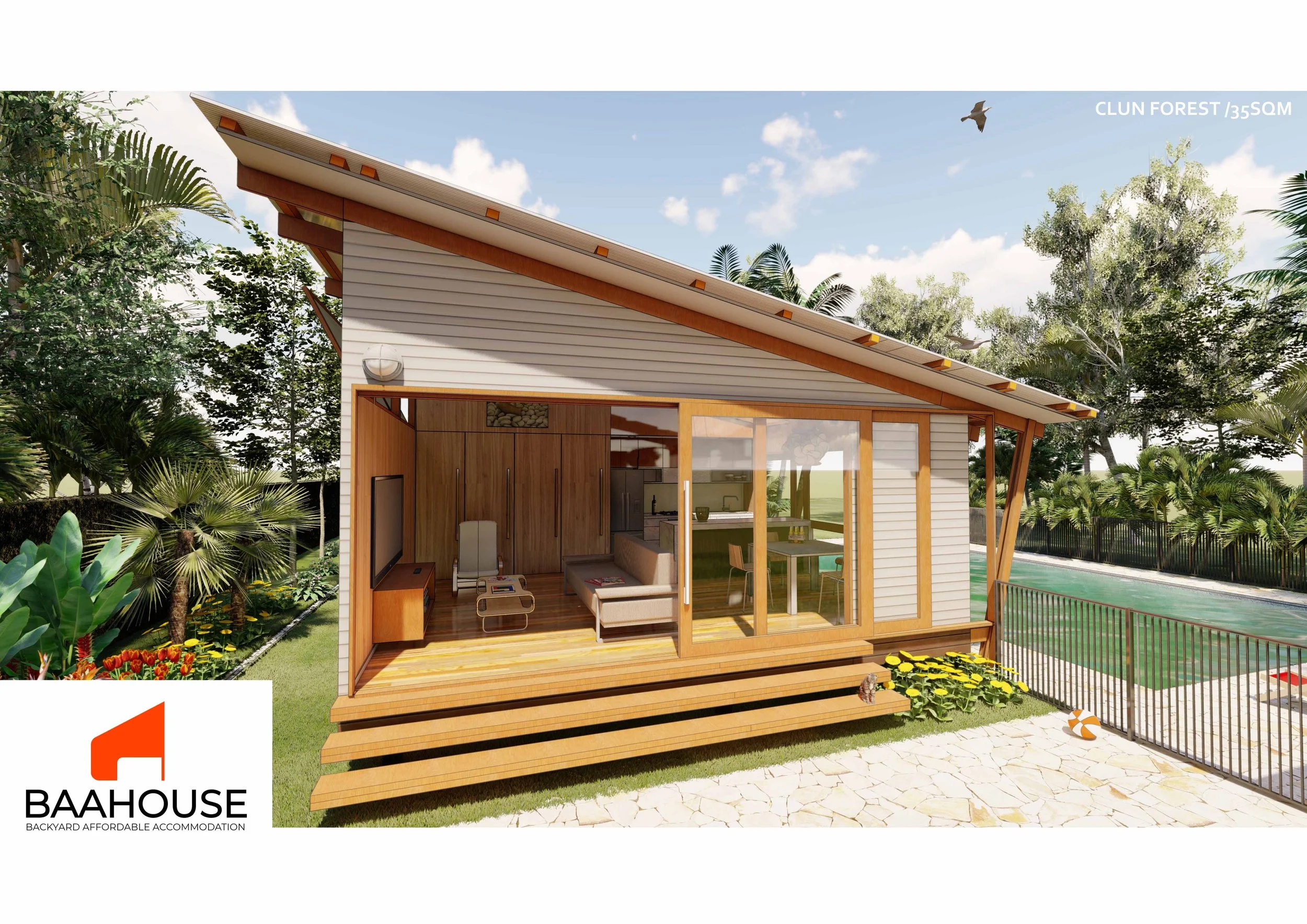 CLUN FOREST (STUDIO OR POOL PAVILION) — BAAHOUSE Architecture