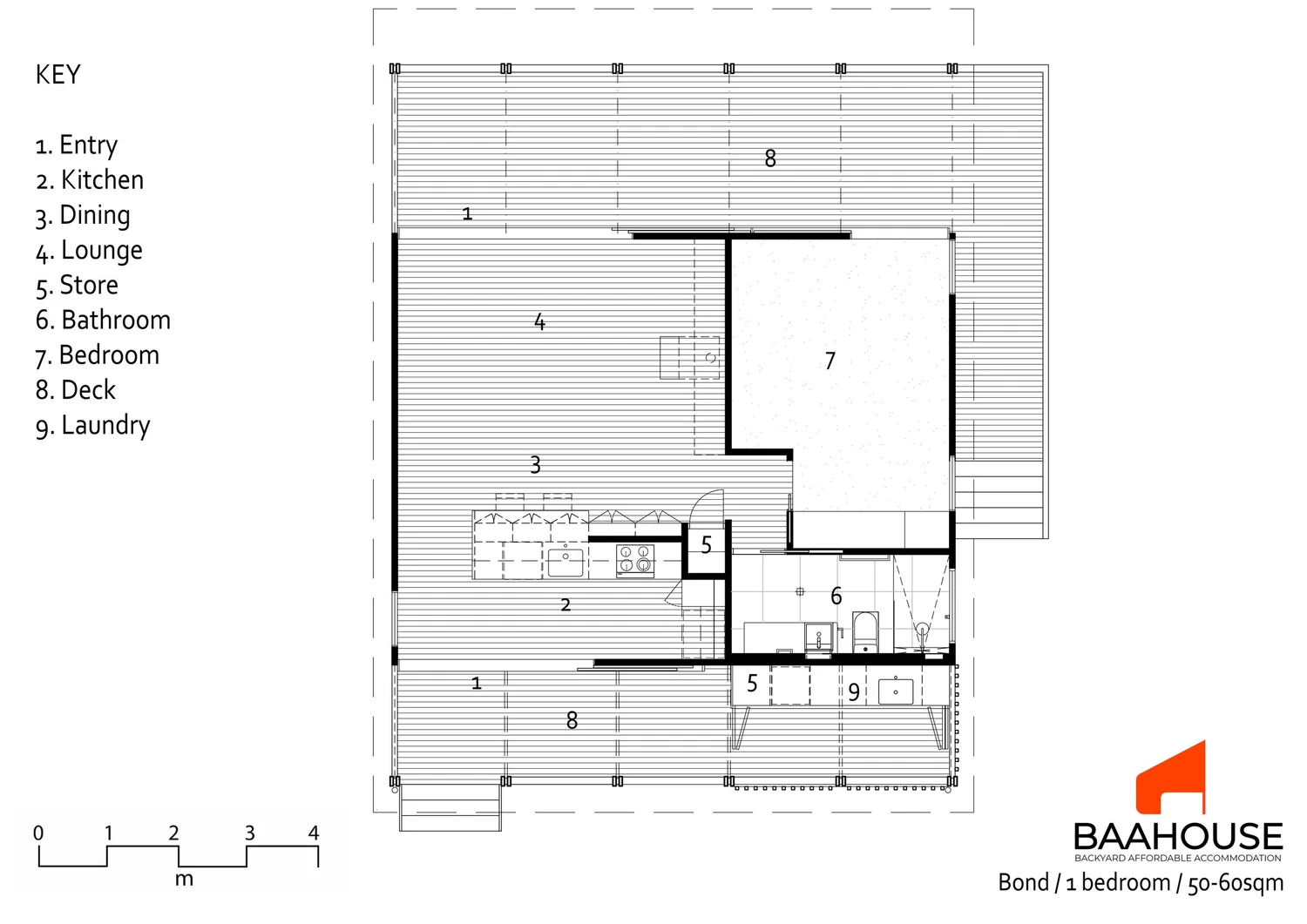 BOND (1 BEDROOM) — BAAHOUSE Architecture