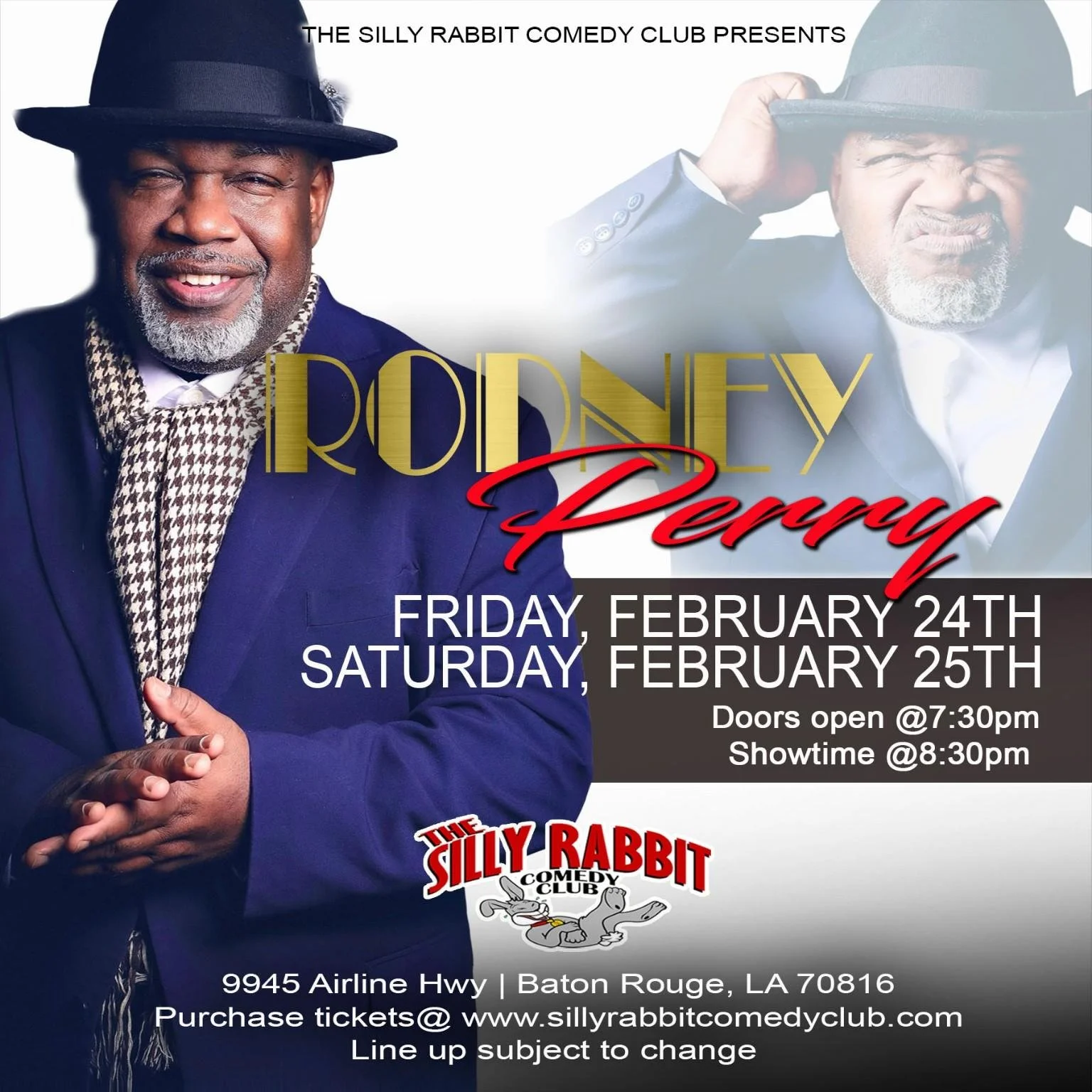 Buy Tickets Online — The Silly Rabbit Comedy Club