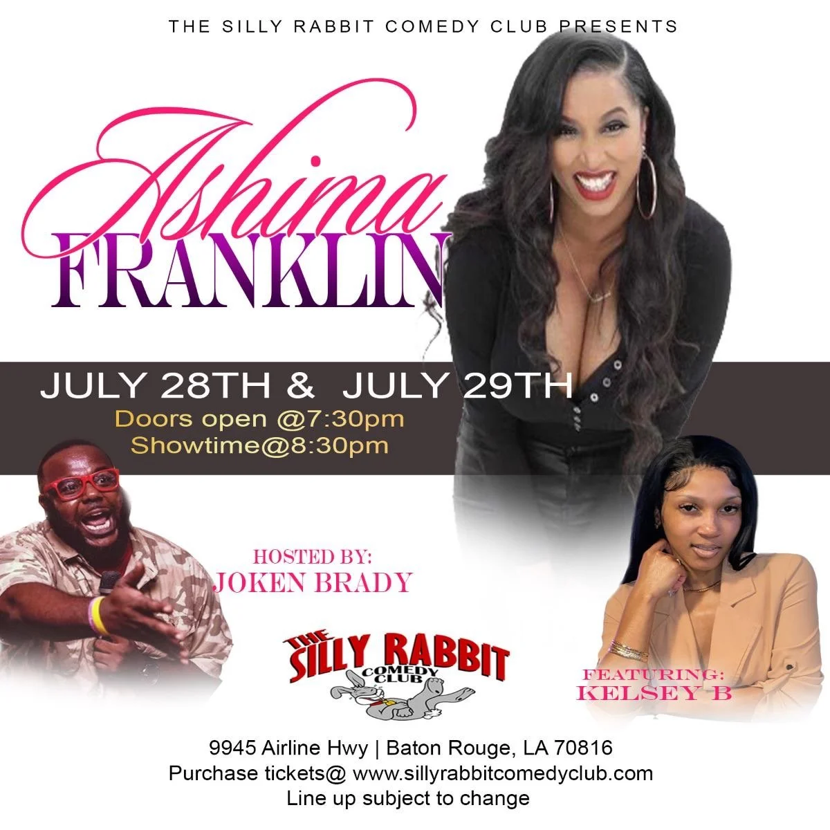 Buy Tickets Online — The Silly Rabbit Comedy Club