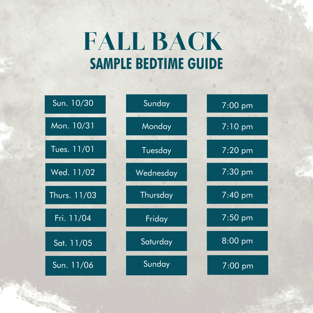 Fall back survival guide — A Little Sleep