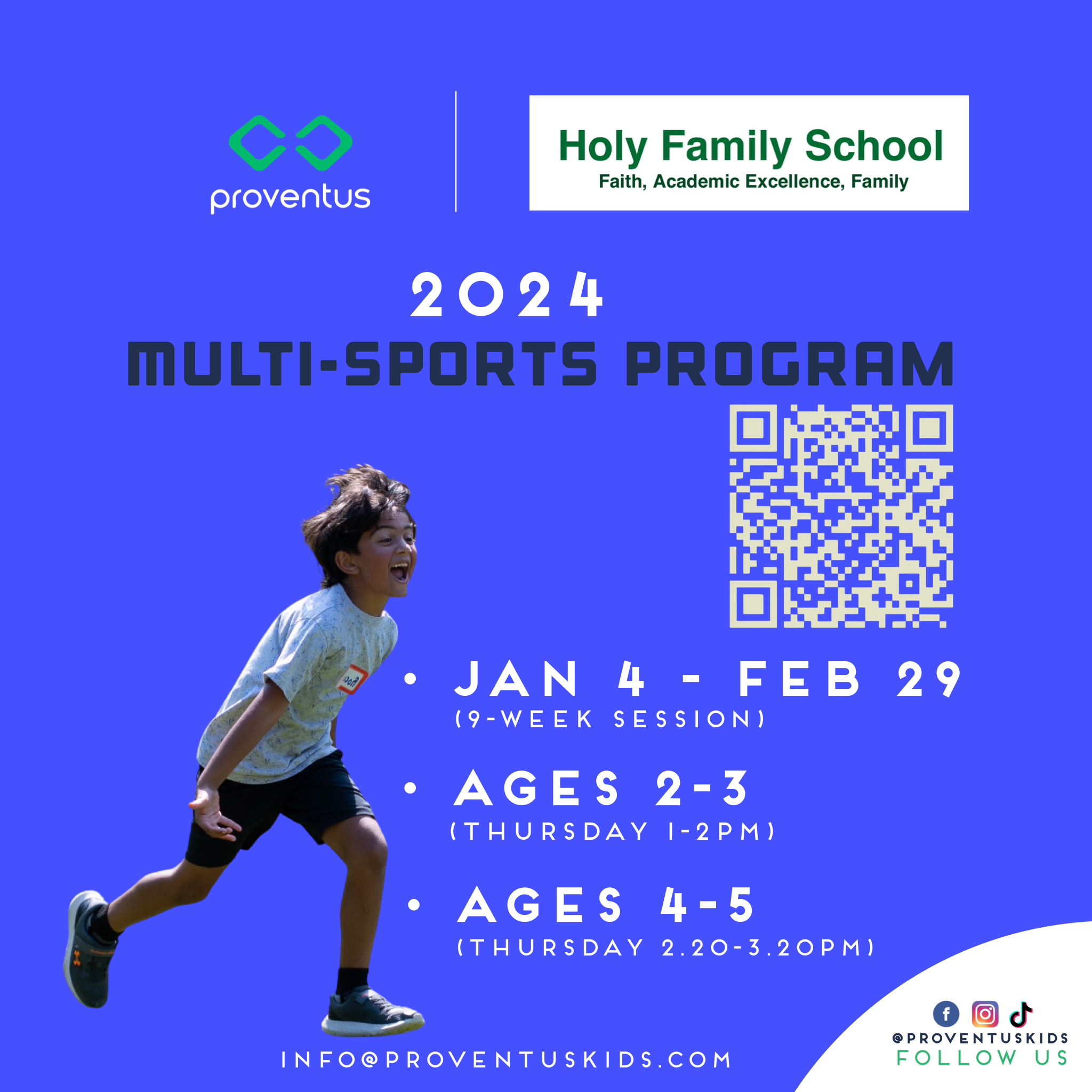 Proventus + Holy Family School — Proventus Kids