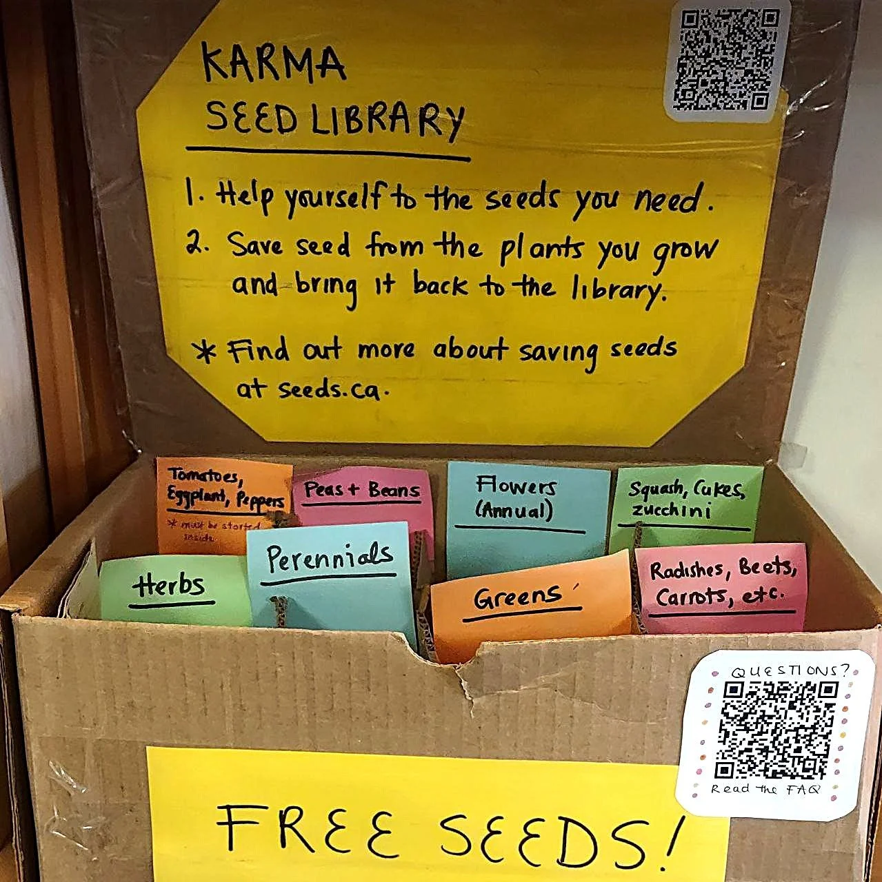 Seed Library🌱 — Karma Co-op