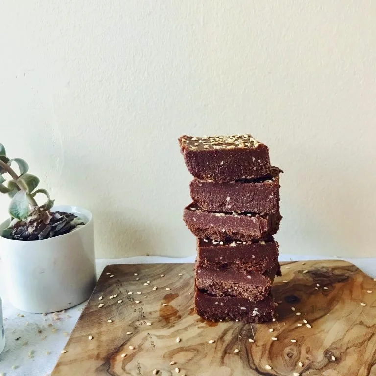 Salted Tahini Chocolate Fudge — Karma Co-op