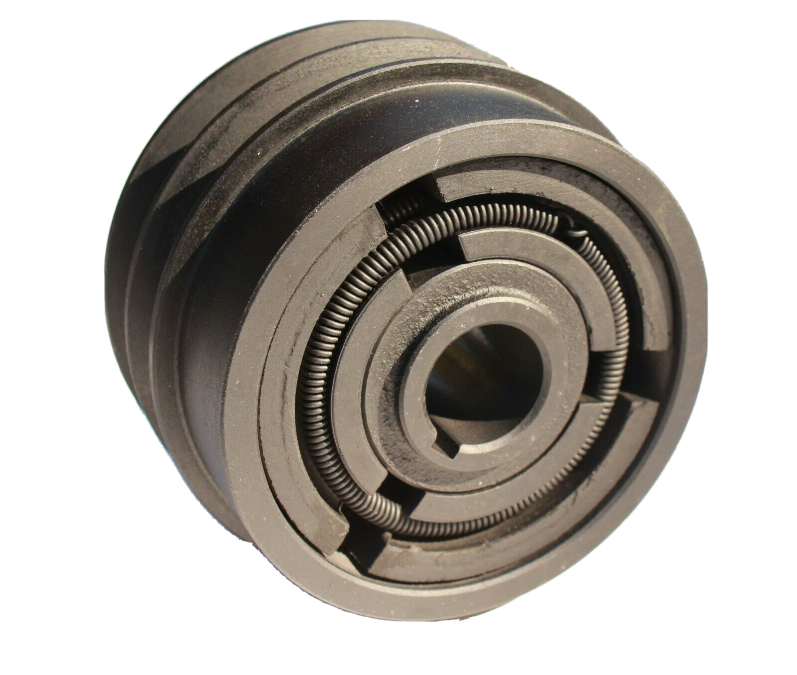 Dual Pulley 5/8" Belt Centrifugal Clutch 20mm Shaft 4.5" Diameter ...