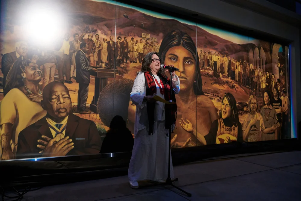Explaining the stories in “La Memoria de la Tierra: UCLA” mural ...
