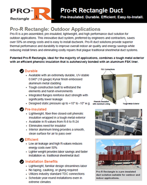 Rectangular Ductwork Systems | Pro-R