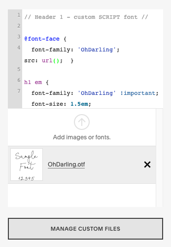How to use different font styles in one Squarespace heading using CSS — Squarespace Website ...