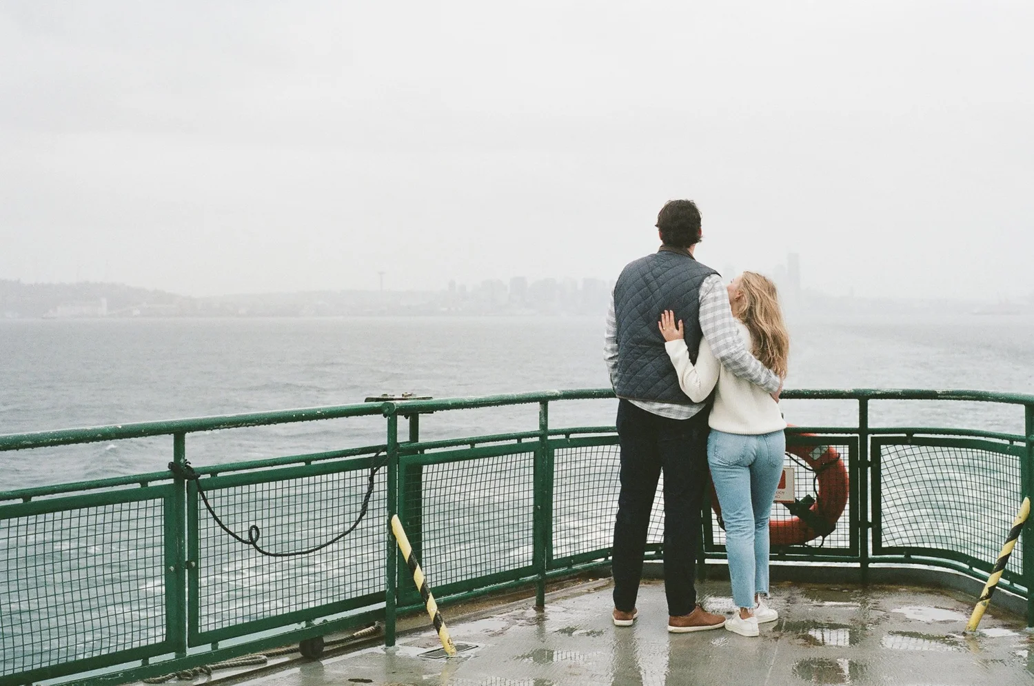 Washington State Ferry Engagement Session — J and L Photography