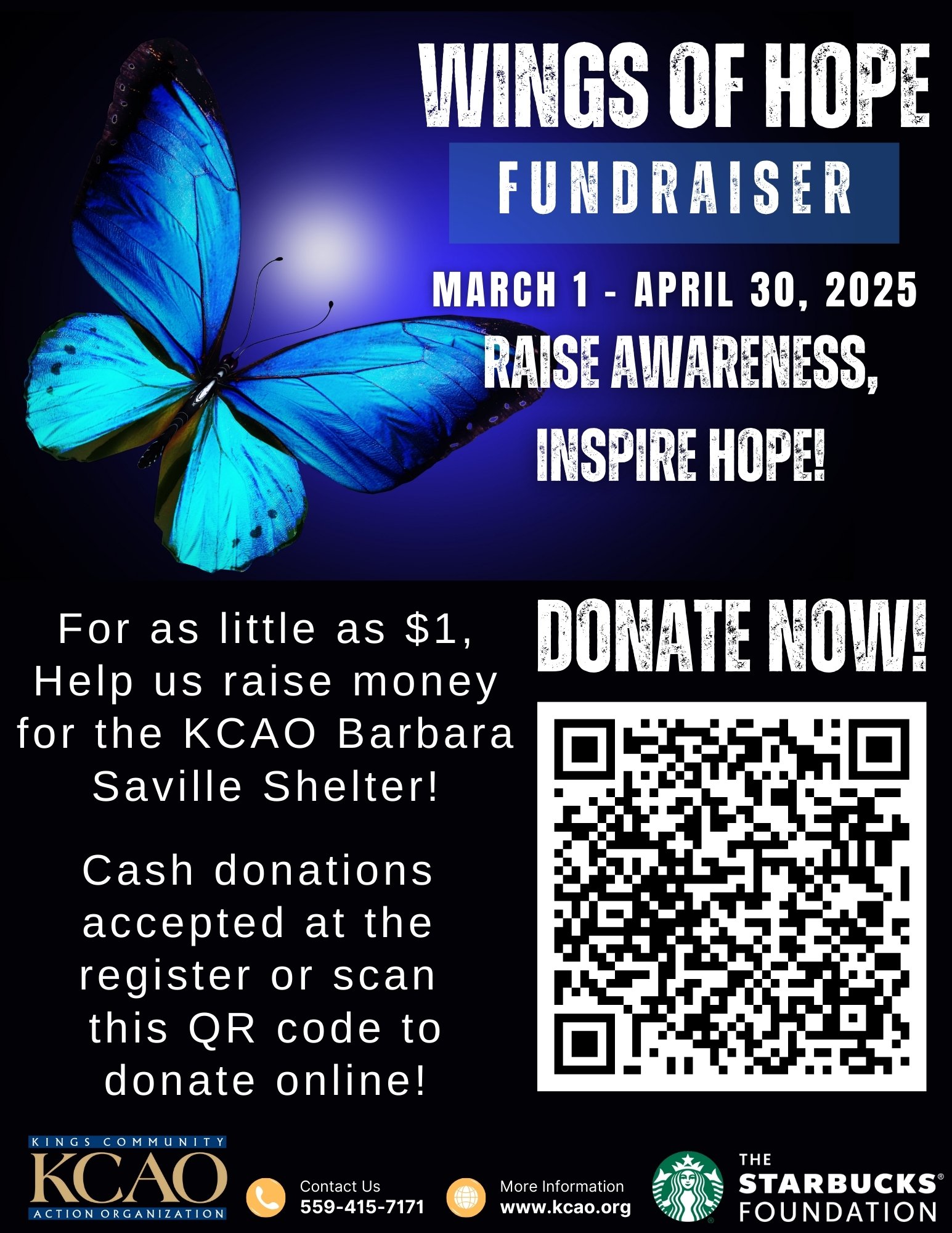 It's time to spread hope and raise awareness by donating to the KCAO ...