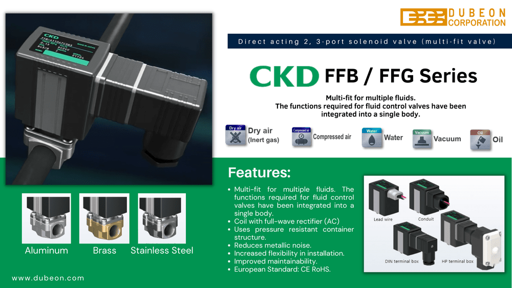 CKD FFB FFG Series Solenoid Valve — DuBeon Corporation