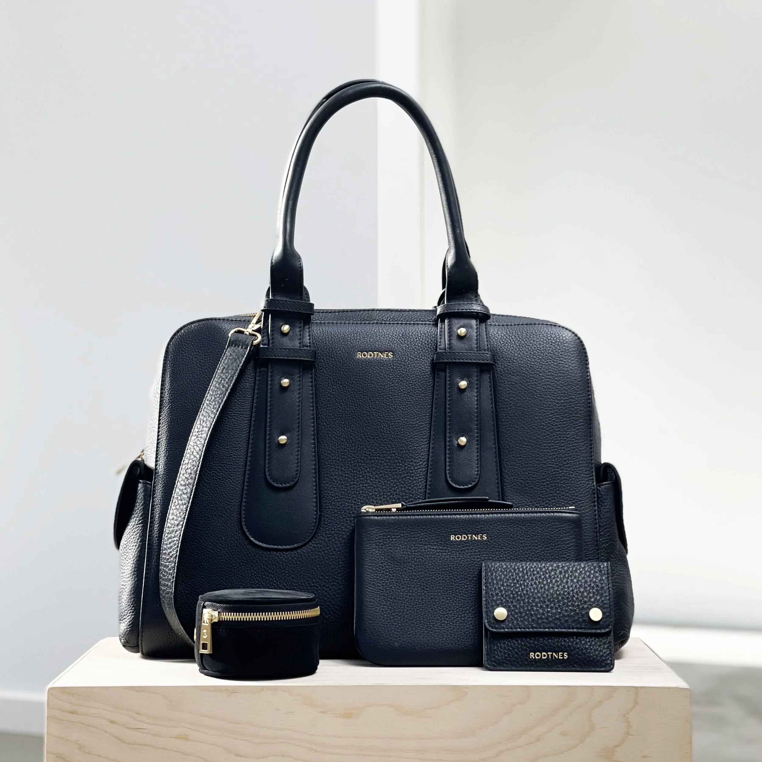 Robin Tote Bag | Black/Gold — RODTNES | Bags & Accessories