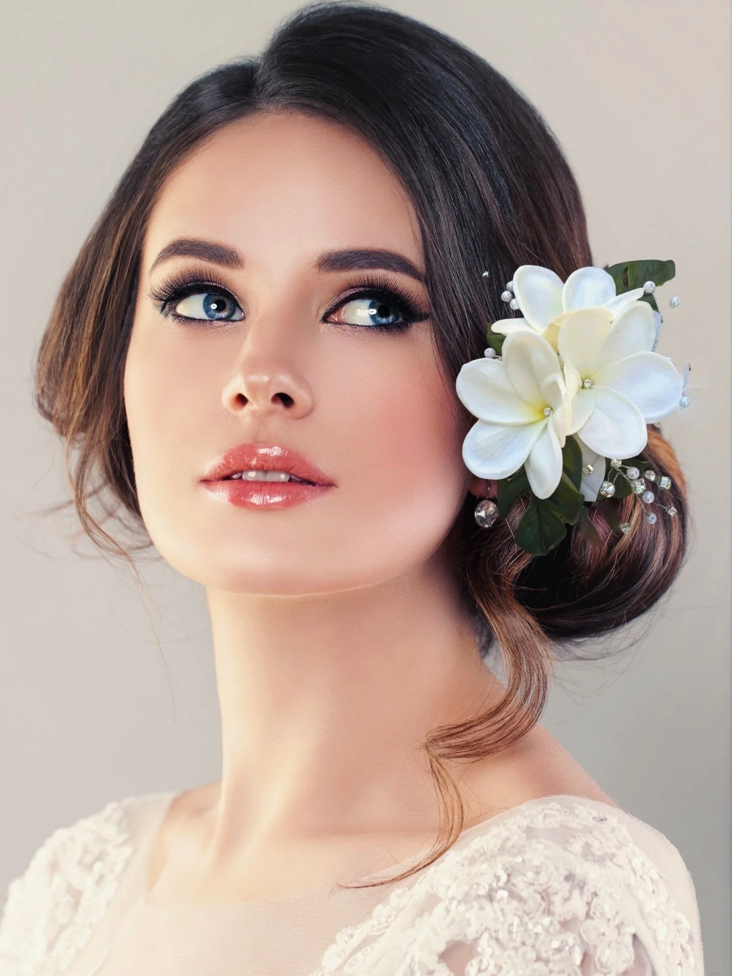 Real Touch Silk White Hawaiian Plumeria hair flower comb — Malama Pua ...