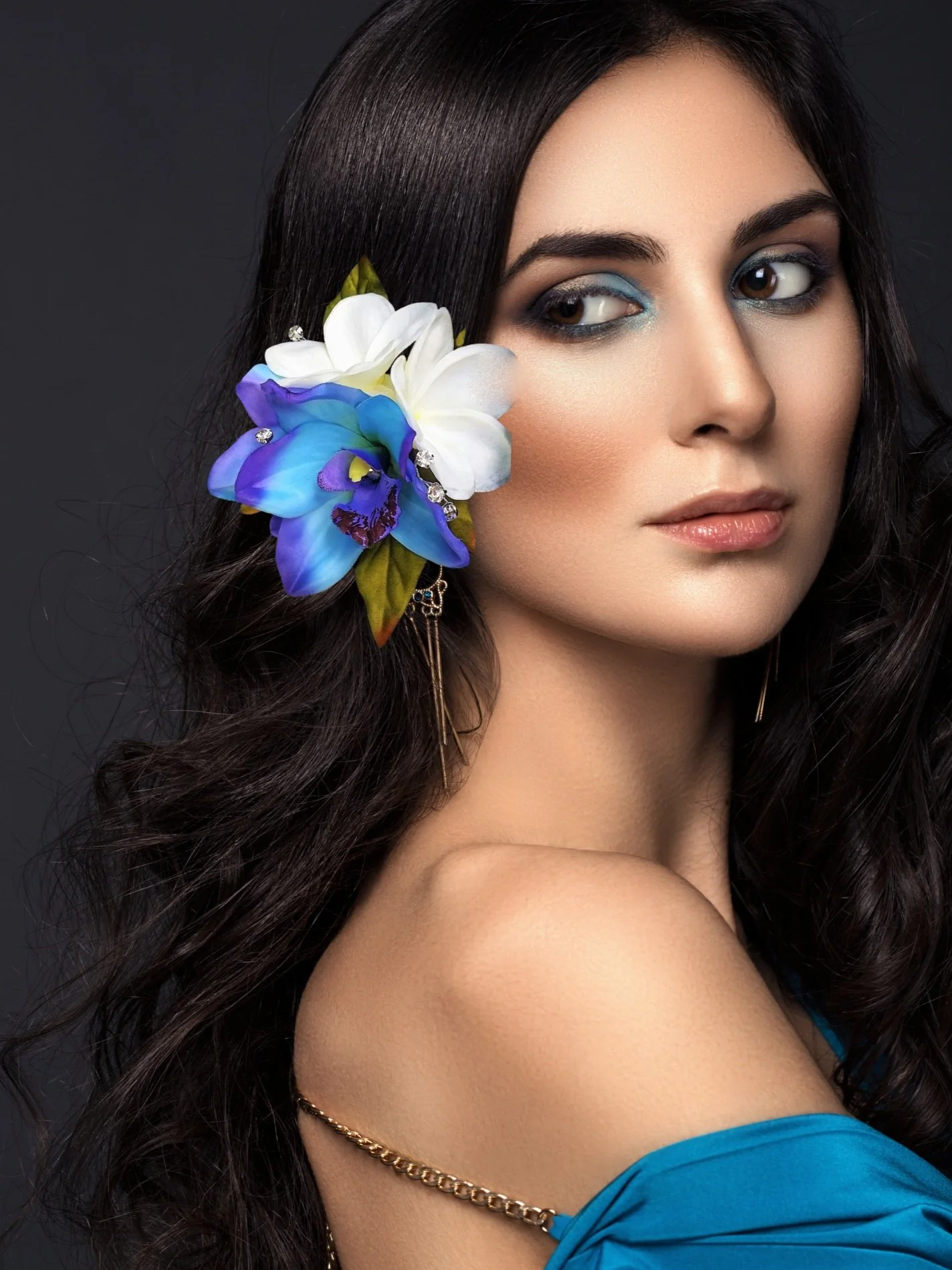 Custom Tropical Hair Accessory created with Bird of Paradise and Real ...