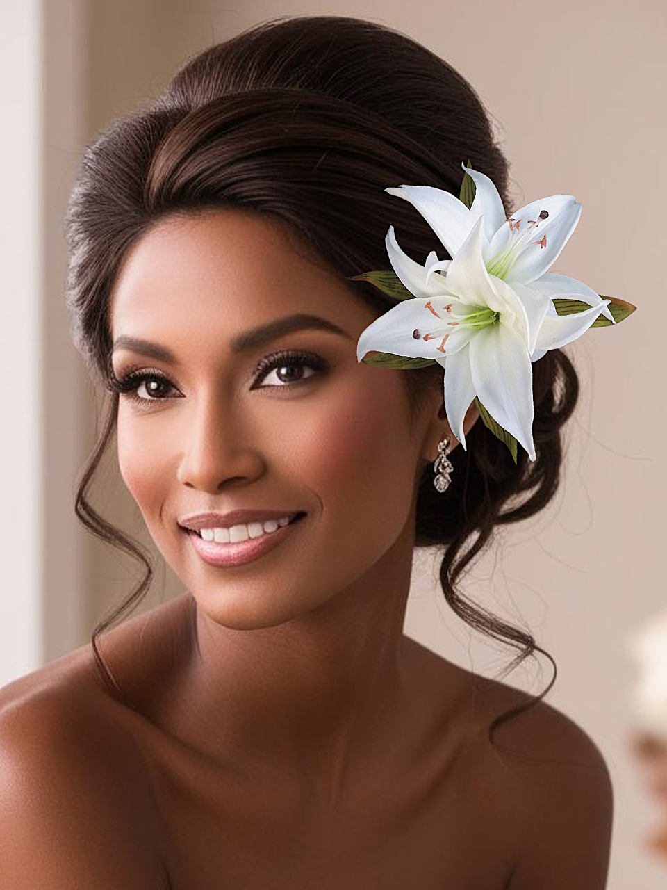 Tropical Hawaiian Real Touch floral headpiece with Calla lily, plumeria ...