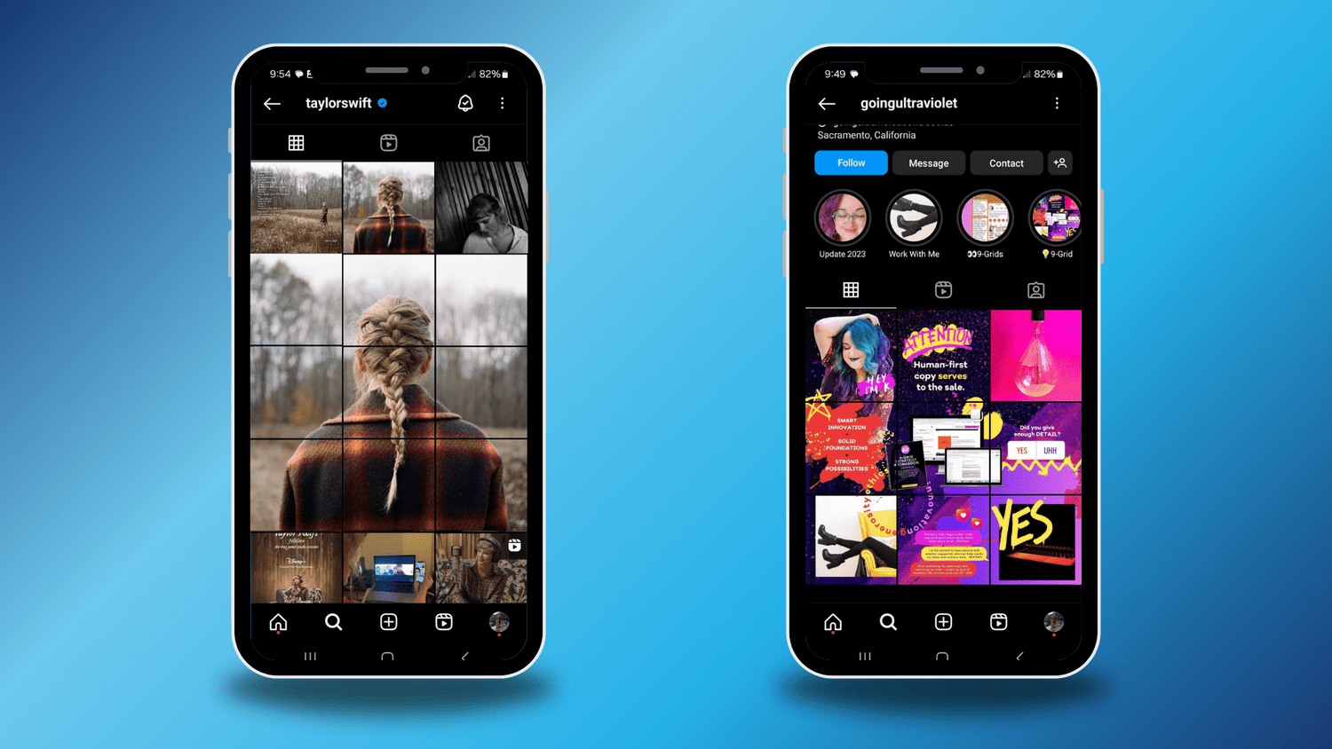 Understanding Instagram Grids