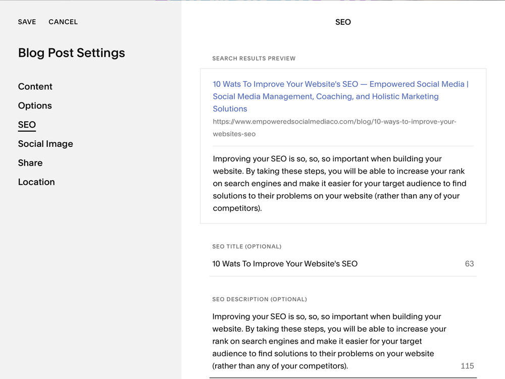 10 Ways To Improve Your Website's SEO