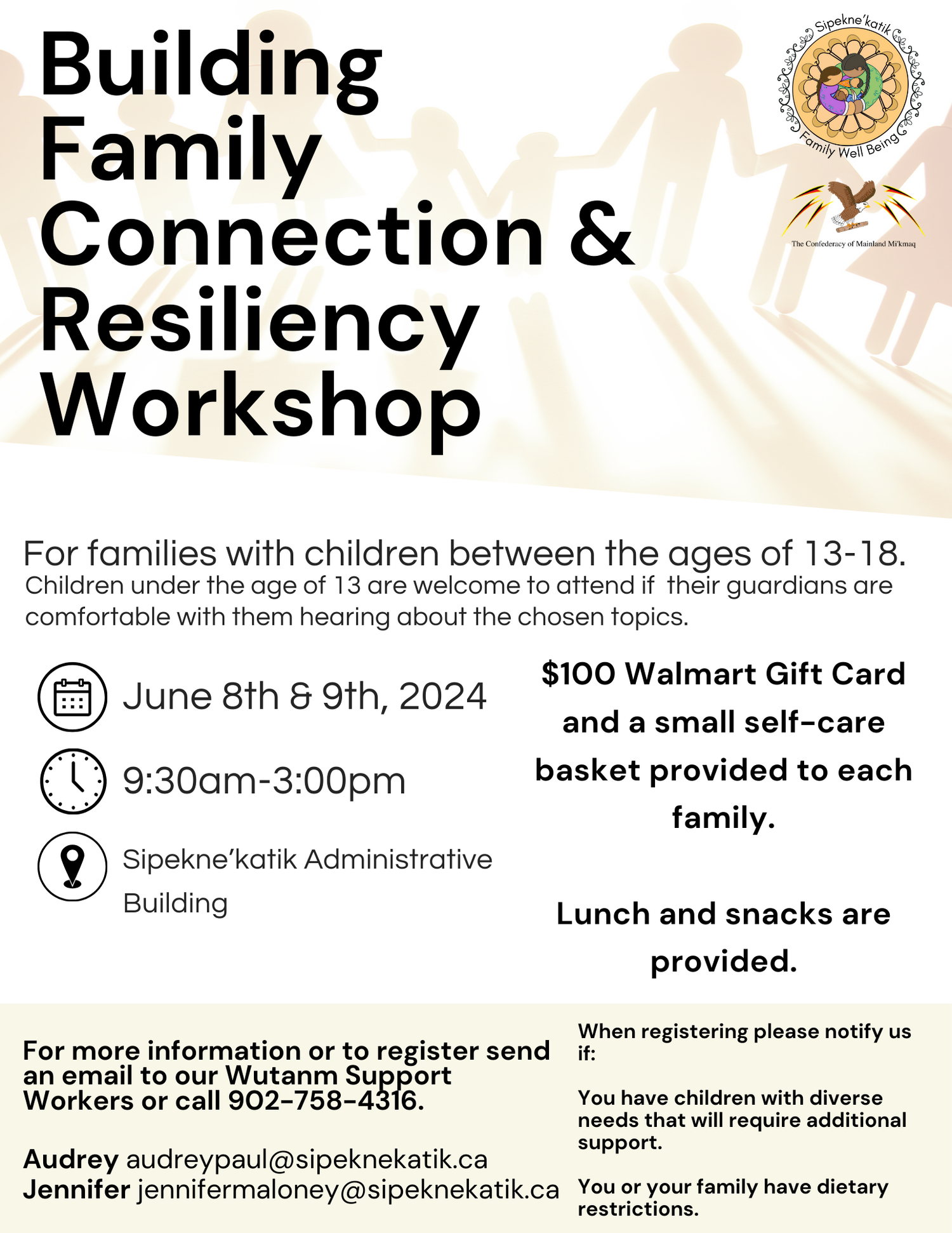 Building Family Connection & Resiliency Workshop — Sipekne'katik