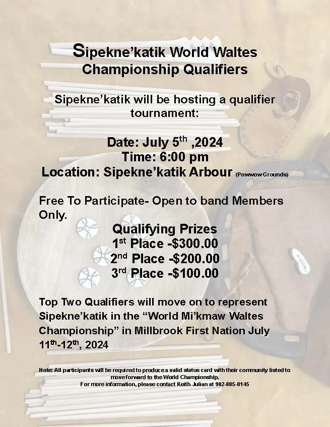 Sipekne'katik World Waltes Championship Qualifier — Sipekne'katik