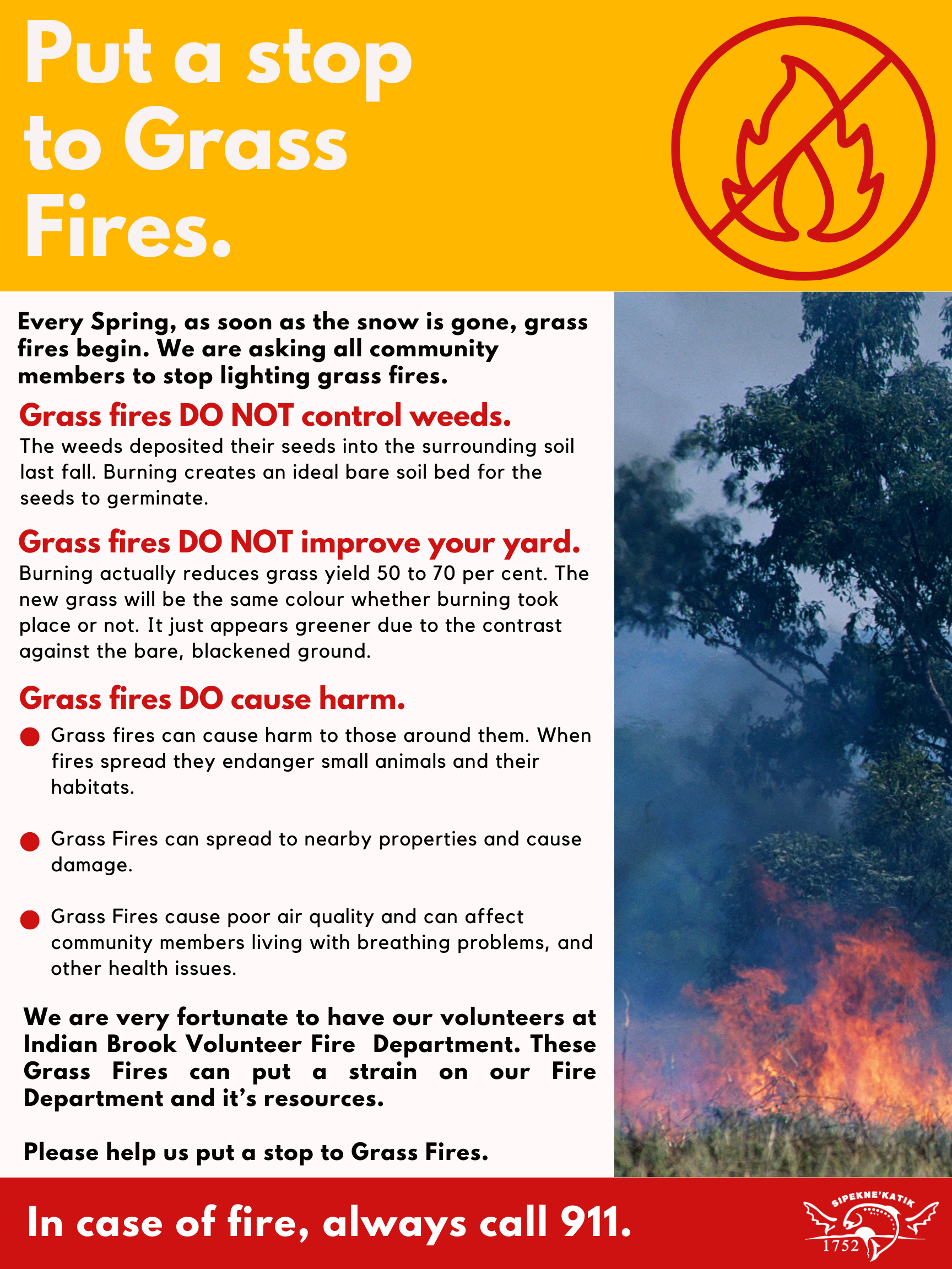 Put a stop to Grass Fires! — Sipekne'katik