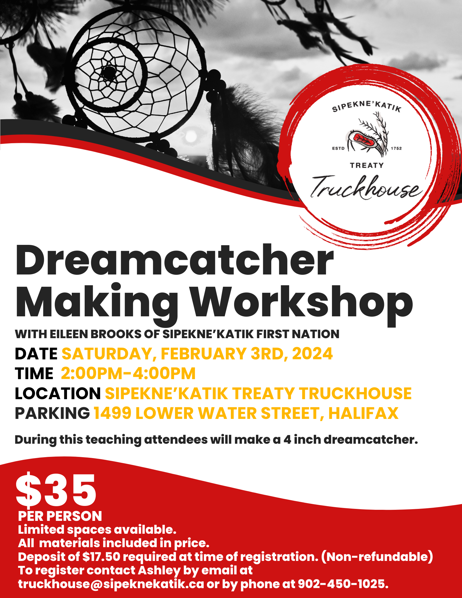 Dreamcatcher Making Workshop at Treaty Truckhouse — Sipekne'katik