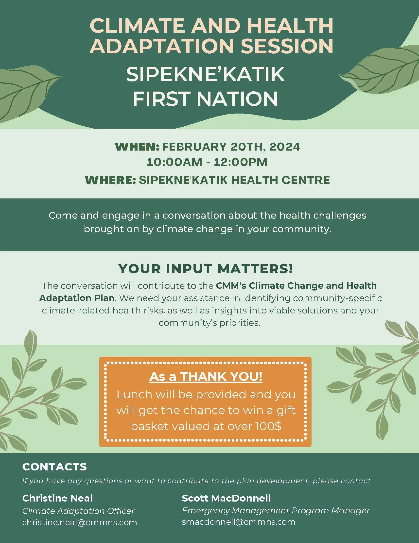 Climate and Health Adaptation Session — Sipekne'katik