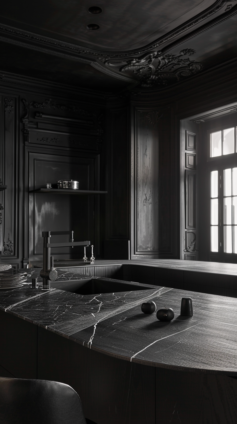 All-Black Interior Design: Luxurious and Bold Dark Aesthetics — Living ...