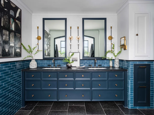 Blue Bathroom Vanity Ideas That Balance Beauty and Function — Living ...