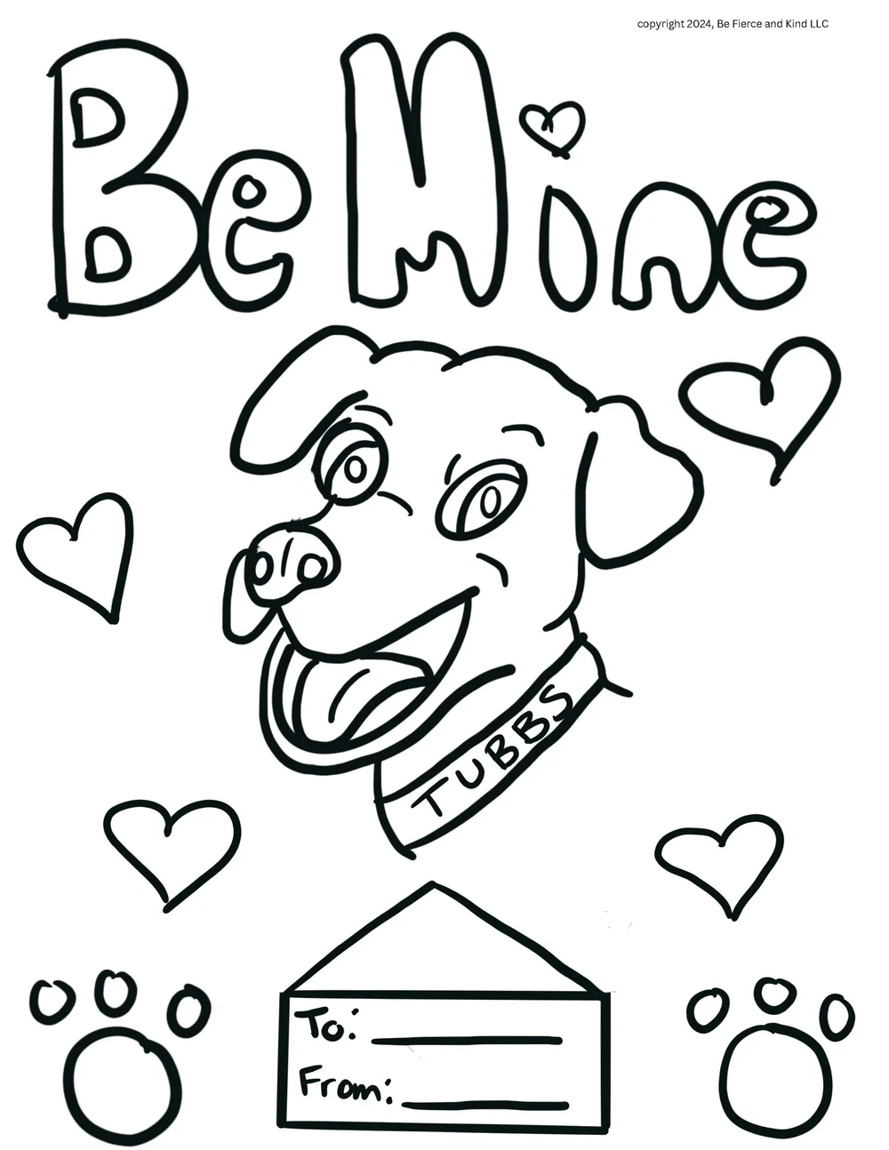 Court of Paw™: Therapy Dogs Coloring Book — Be Fierce And Kind