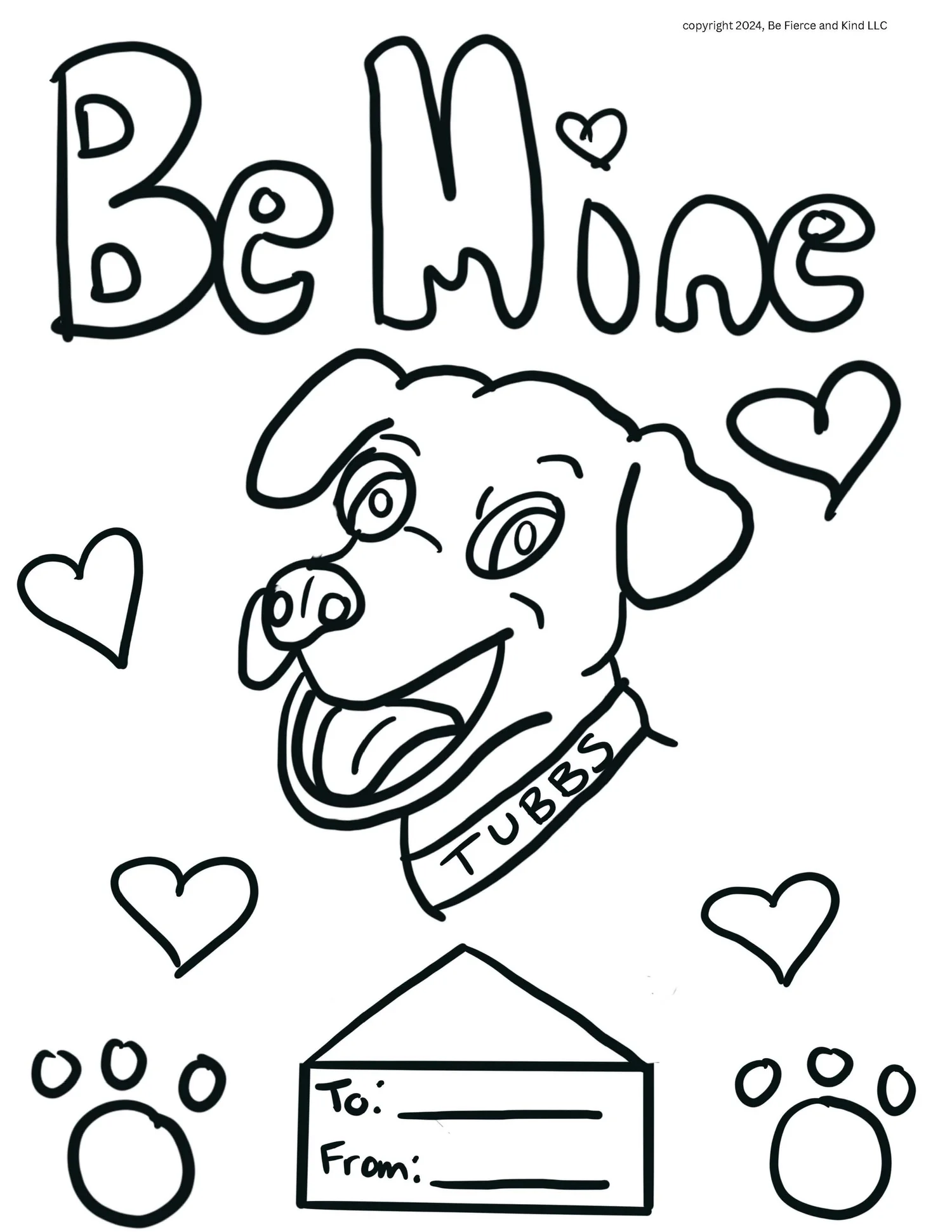 Court of Paw™: Therapy Dogs Coloring Book — Be Fierce And Kind