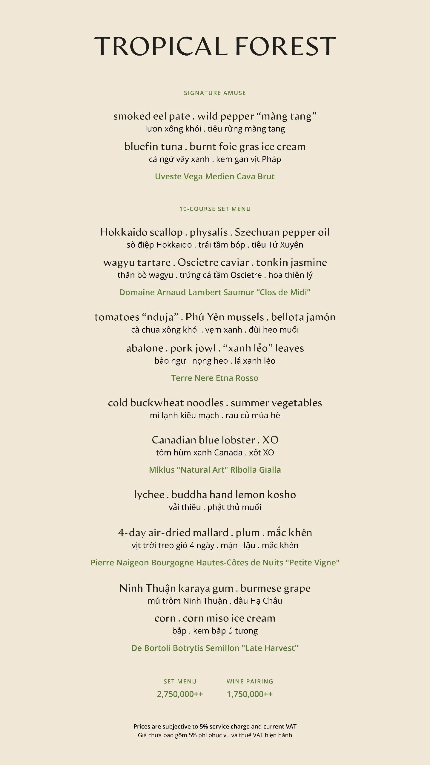 Reservation Your Table — Esta Saigon