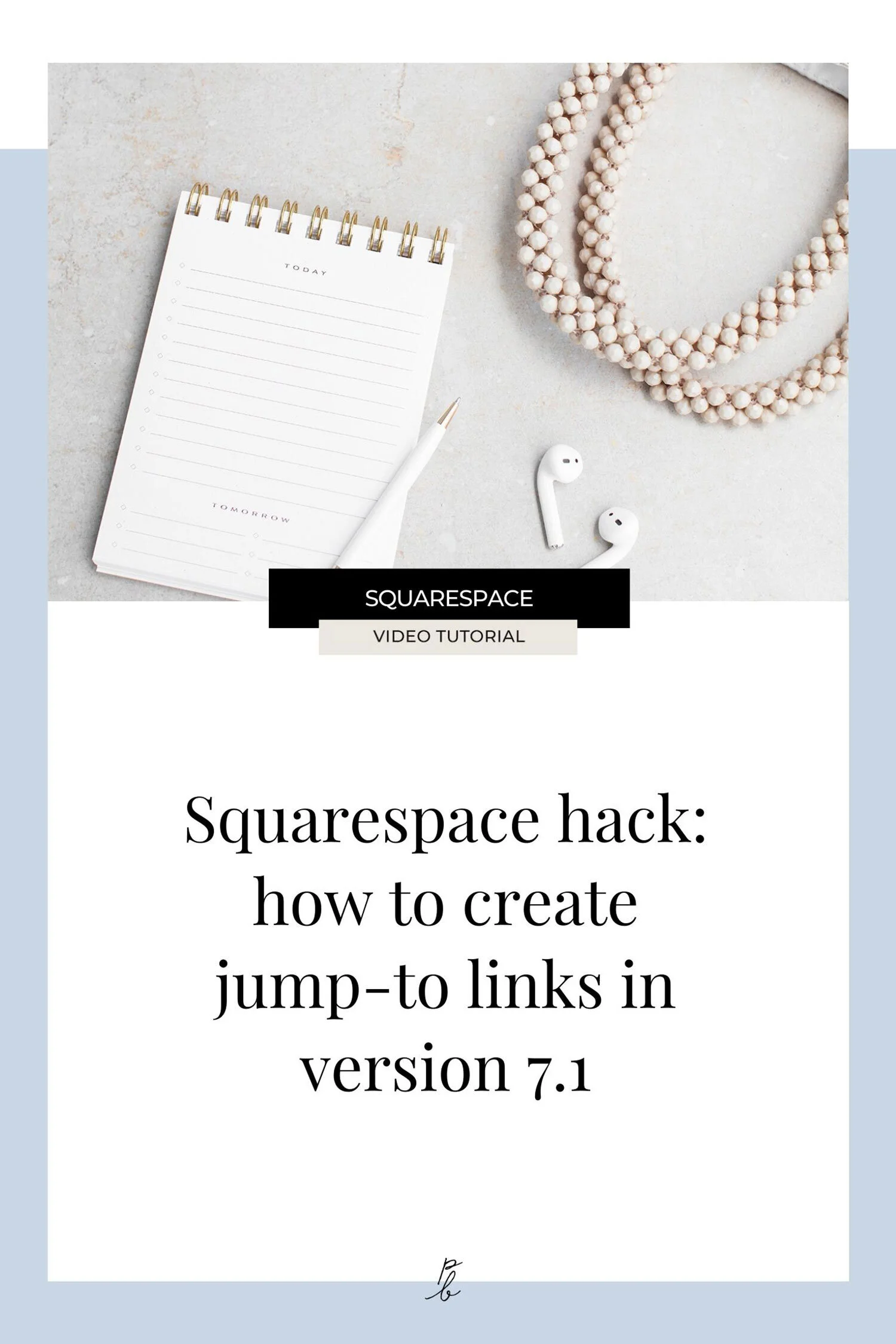 Squarespace hack: how to create jump-to links in version 7.1 — Paige ...