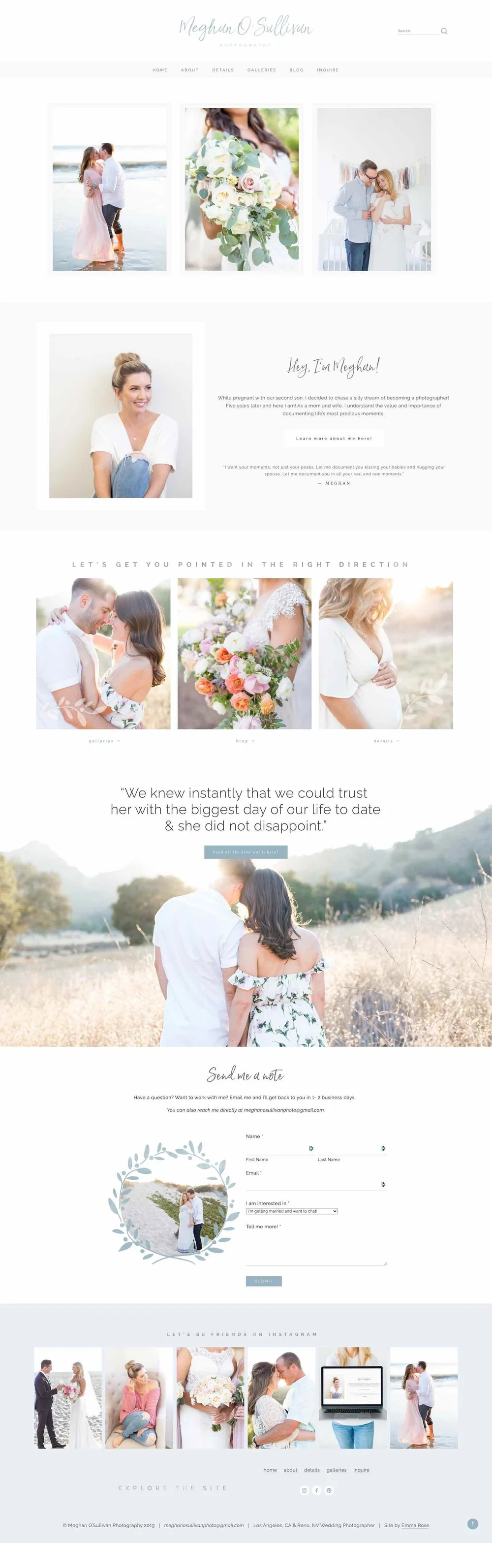 20 best example Squarespace websites • photographer edition — Paige Brunton