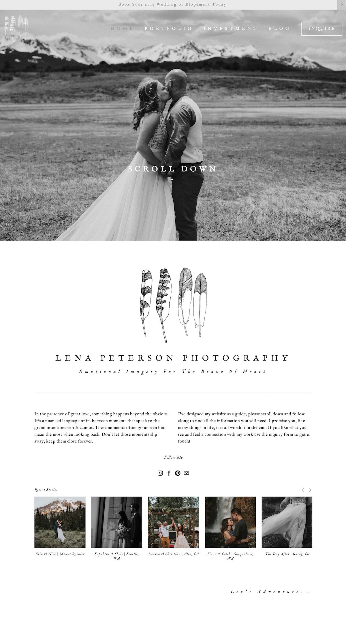 20 best example Squarespace websites • photographer edition — Paige Brunton