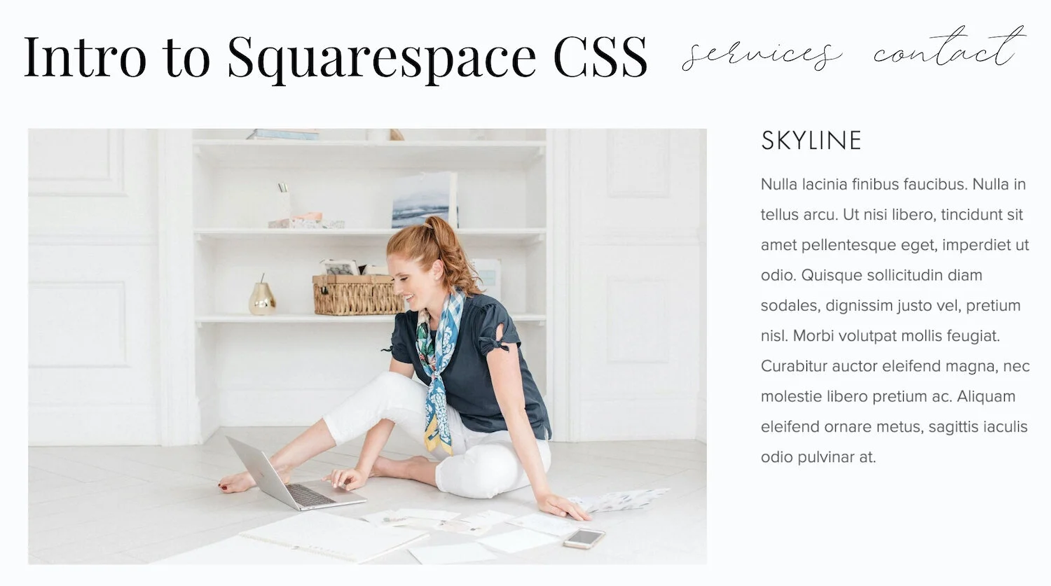 Squarespace CSS: 10 ways to customize your site's navigation — Paige ...